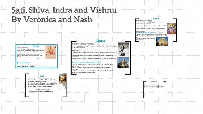 Shiva, Sati, Vishnu, and Indra by Nash Lisac on Prezi