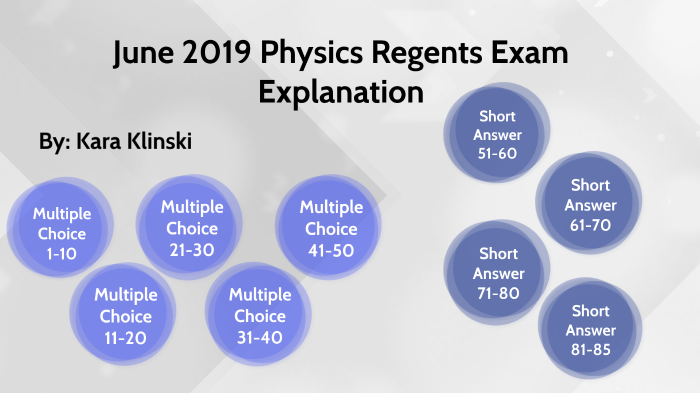 June 2019 Physics Regents Exam Explained by Kara Klinski on Prezi