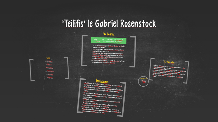 Teilifís le Gabriel Rosenstock by Sinead Burke on Prezi