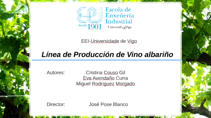 Linea de Producción de Vino abariño by Eva Avendano on Prezi