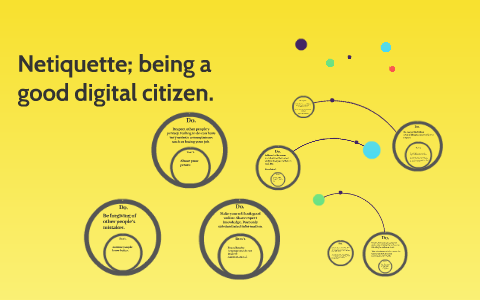 Netiquette; being a good digital citizen. by cristina del hoyo