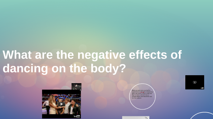 What are the negative effects of dancing on the body? by alex mallor on ...