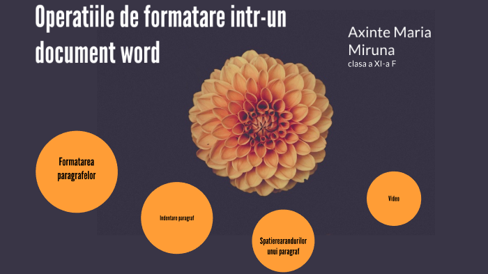Operațiile de formatare la nivel de paragraf într-un document word by ...