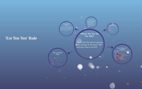 Est Ten Ten rule by Nehemiah Ingram on Prezi