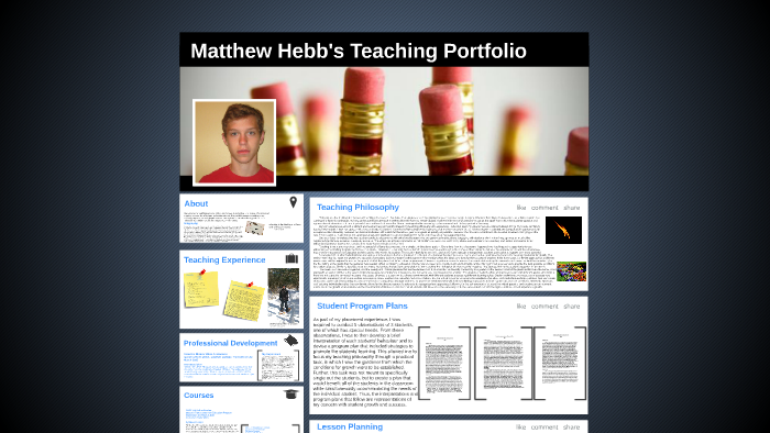 Matthew Hebb's Teaching Portfolio by Matt Hebb on Prezi