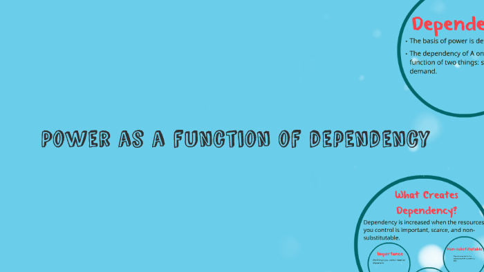 Power as a function of dependency by Raiena Almario on Prezi