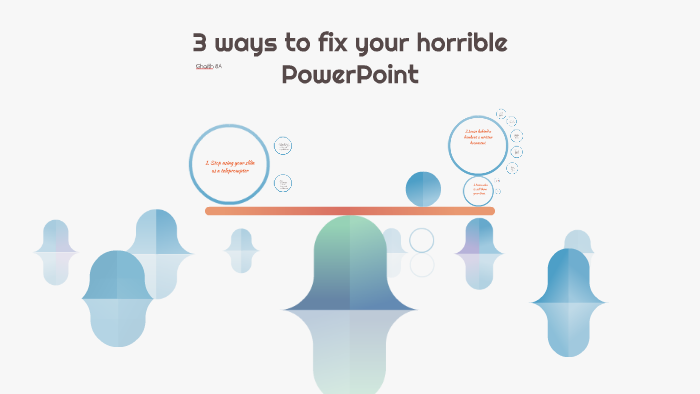 3 ways to fix your horrible PowerPoint by ghaith a hadrami on Prezi