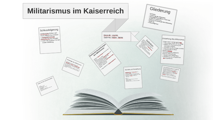 Militarismus im Kaiserreich by Jonas Schumann on Prezi