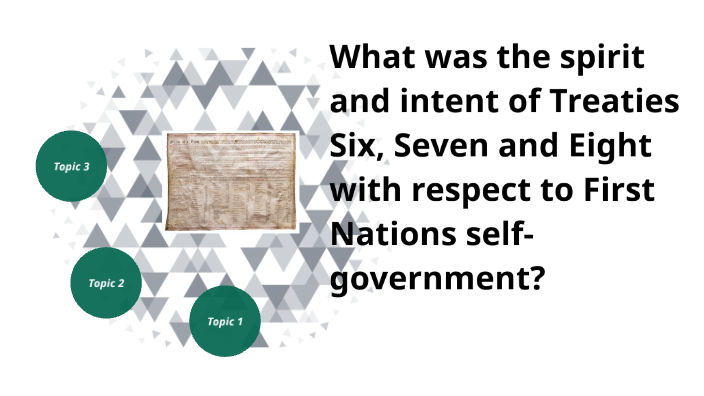 What was the spirit and intent of Treaties Six, Seven and Eight with ...