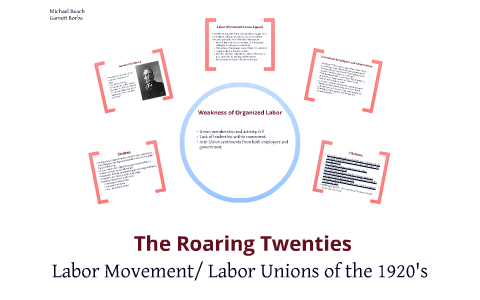 Labor Movement and Labor Unions of the 1920's by Garrett Borbe on Prezi