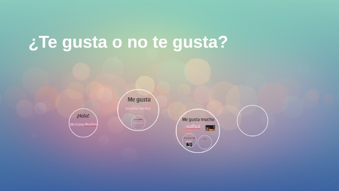 ¿Te gusta o no te gusta? by Madilyn Mcclain on Prezi