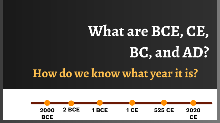 What are B.C.E., C.E., B.C. and A.D.? by Tori Zeek on Prezi