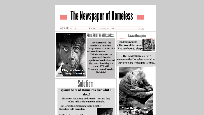 The Newspaper of Homelessness by Lucille Carrere on Prezi
