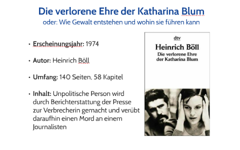 Die verlorene Ehre der Katharina Blum by Marcus L. on Prezi