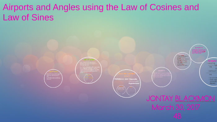 Airports and Angles using the Law of Cosines and Law of Sine by jontay ...