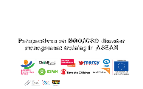 AADMER partnership group disaster management training perspectives in ...