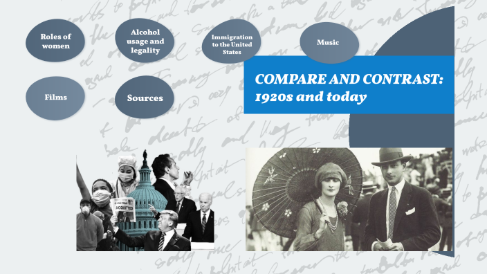 COMPARE AND CONTRAST: The 1920's and today by Rocío Martínez Gutiérrez ...