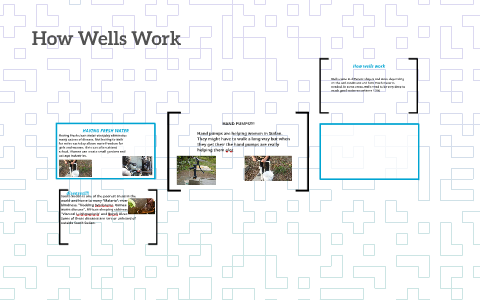 How Wells Work by daniela cabrera