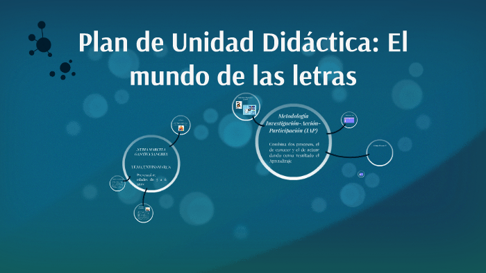 Plan de Unidad Didáctica: El mundo de las letras by Nubia Marcela ...