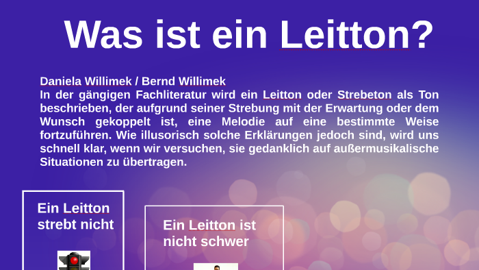 Was ist ein Leitton? by Bernd Willimek on Prezi