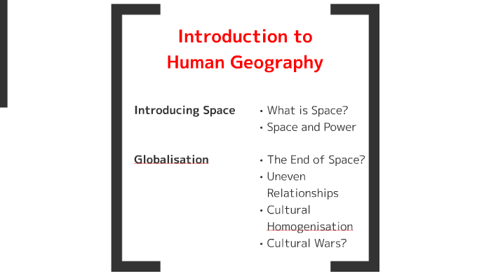 Introduction to Human Geography by Dave Ashby