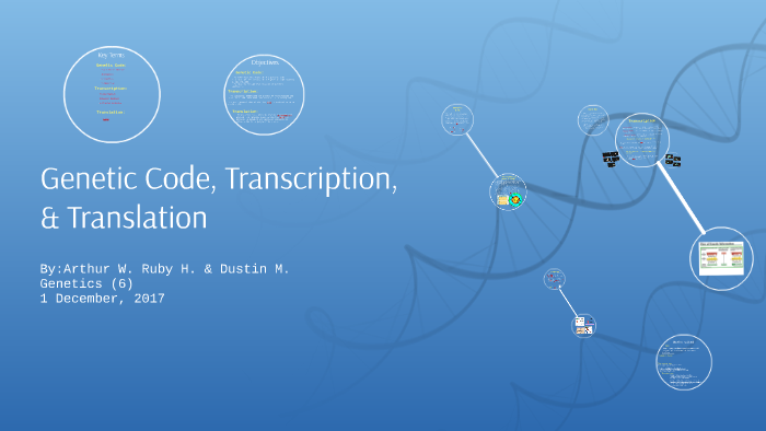 Genetic Code, Transcription, & Translation by Timmy Fierro on Prezi