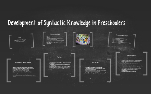 Development of Syntactic Knowledge in Preschoolers by Michaela Hildreth ...