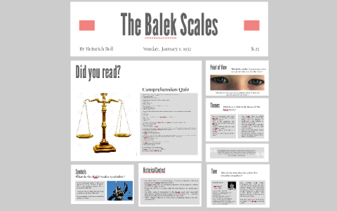 The Balek Scales by Jill Schwartzman