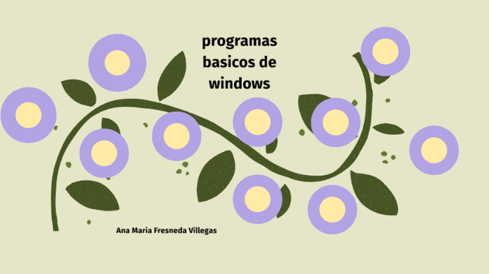 Programas básicos de windows by Ana Maria Fresneda Villegas on Prezi