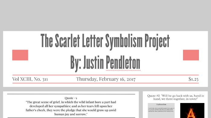 The Scarlet Letter Symbolism Project by justin pendleton on Prezi