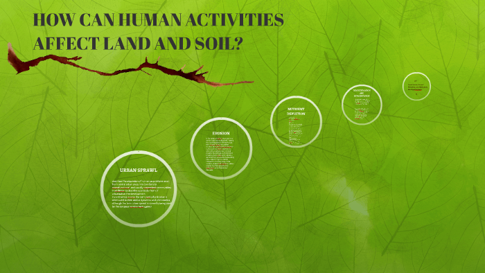 HOW CAN HUMAN ACTIVITIES AFFECT LAND AN SOIL? by laura barrios on Prezi