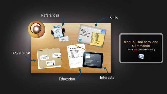 Menus, Toolbars, and Commands by Jessica Schelling on Prezi