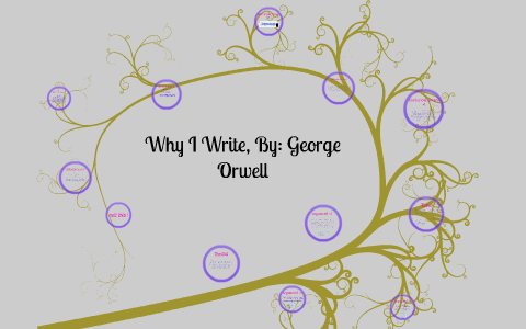 WHY I WRITE, BY: GEORGE ORWELL by Kendra Chambers-Clarke on Prezi