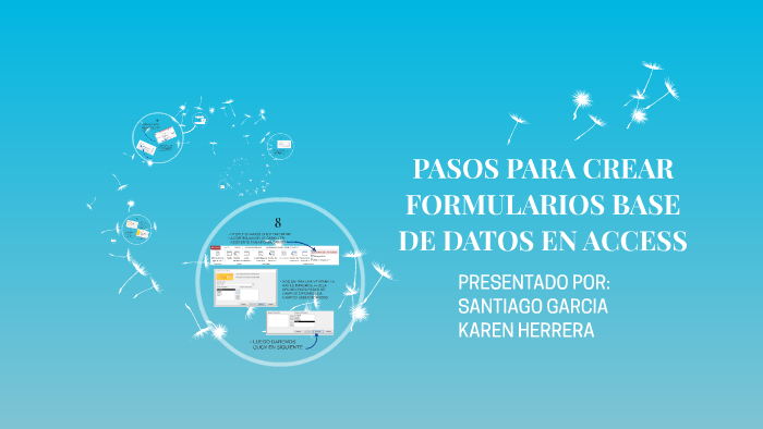 PASOS PARA CREAR FORMULARIOS BASE DE DATOS EN ACCESS by karen herrera ...