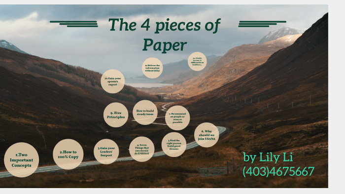The 4 pieces of paper by lily li on Prezi