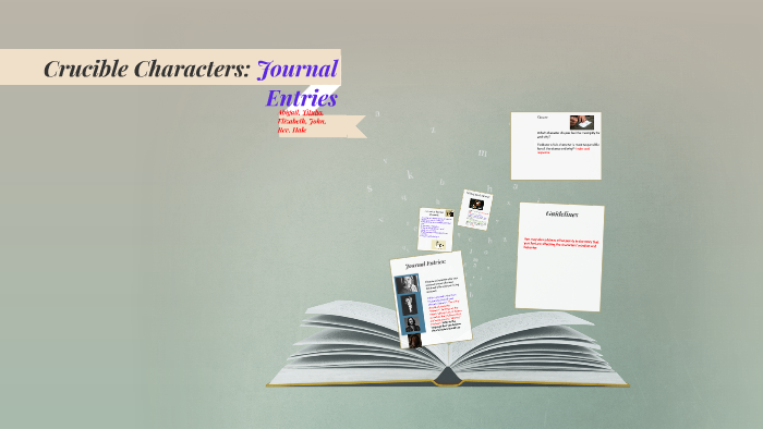 Crucible Character Journal Entries by Jessica Cox on Prezi