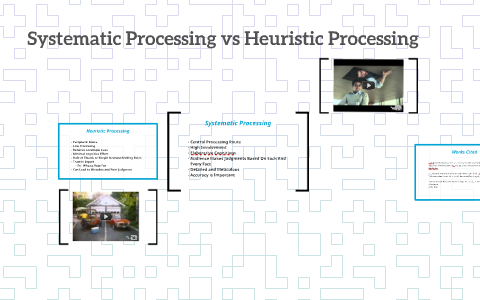 Systematic Processing vs Heuristic Processing by Dean Yoder on Prezi