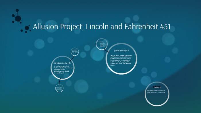 Allusion Project; Lincoln and Fahrenheit 451 by britani deese on Prezi
