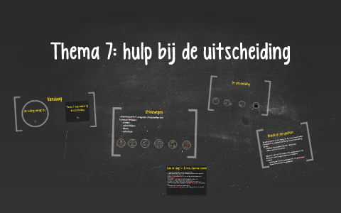 Thema 7: hulp bij de uitscheiding by desileen on Prezi