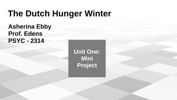 The Dutch Hunger Winter by Asherina Ebby on Prezi
