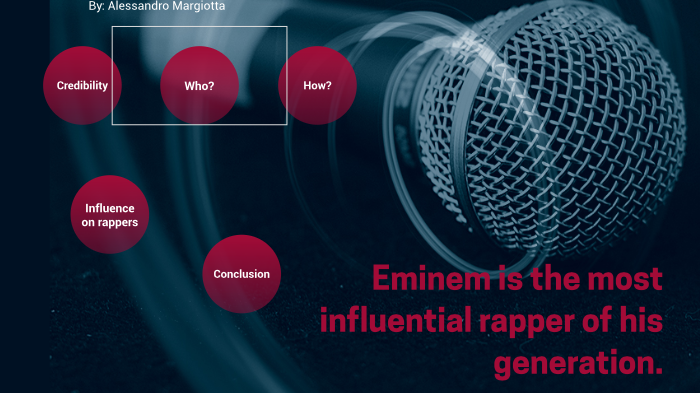 Eminem is the most influential rapper of his generation. by alessandro ...