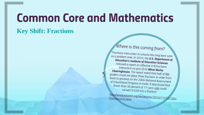 Common Core and Mathematics by Kristie House