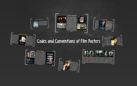 Codes and Conventions of Film Posters by Frances Johnson on Prezi