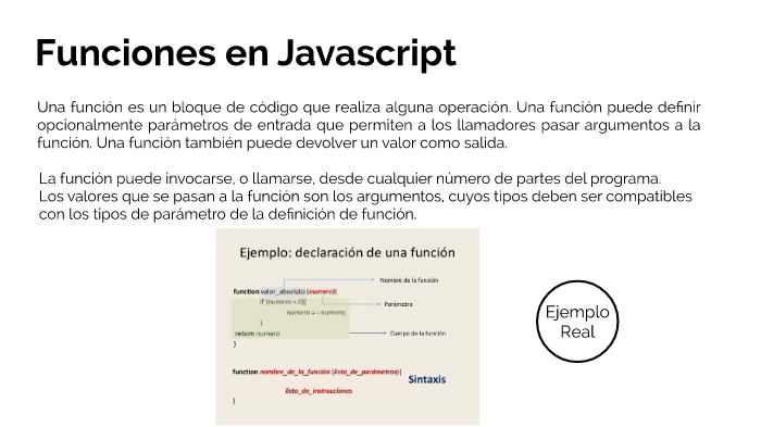 Funciones Javascript by luis villamizar on Prezi