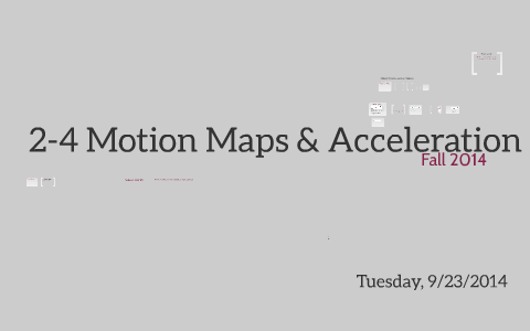 2-4 Motion Maps and Acceleration by Kelli Warble