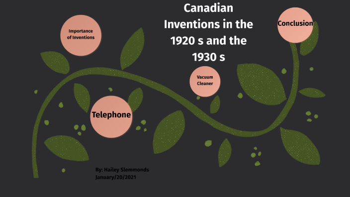 Canadian Inventions in the 1920's and 1930's by Hailey Slemmonds on Prezi