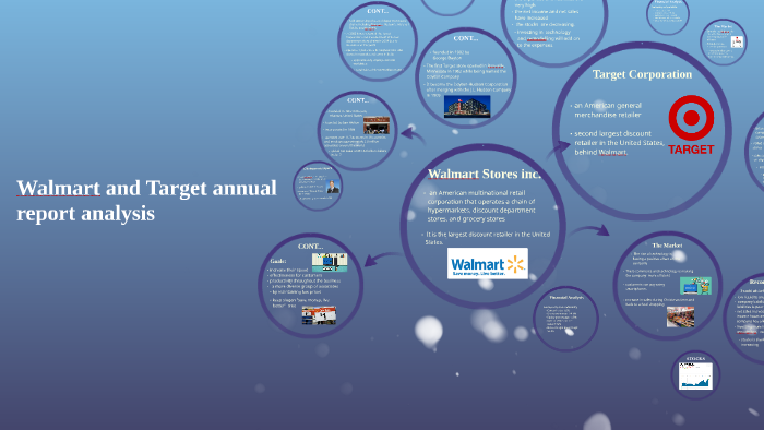 Walmart and target annual report analysis by sharania r on Prezi