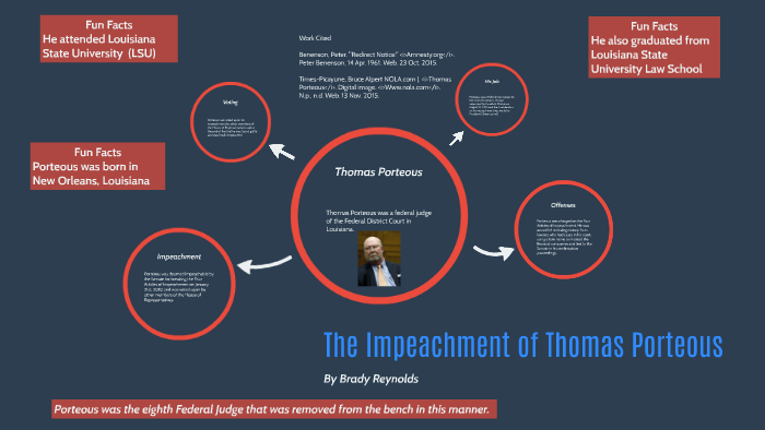 The Impeachment of Thomas Porteous by Brady Reynolds