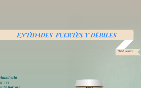 ENTIDADES FUERTES Y DÉBILES by ami hernandez on Prezi