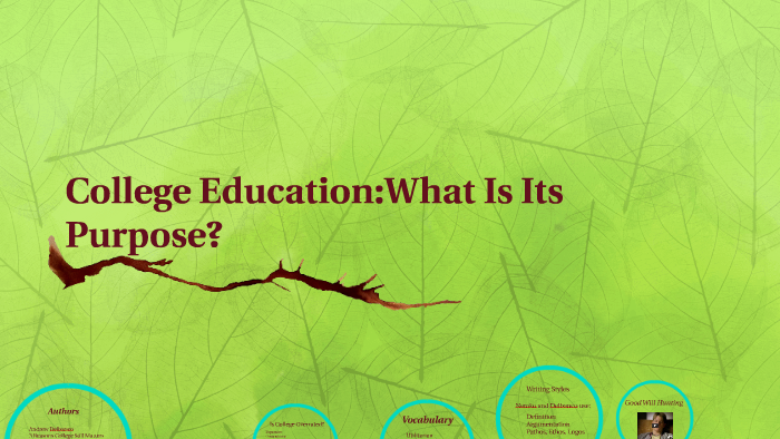College Education:What Is Its Purpose? by Jimmy Bravo on Prezi